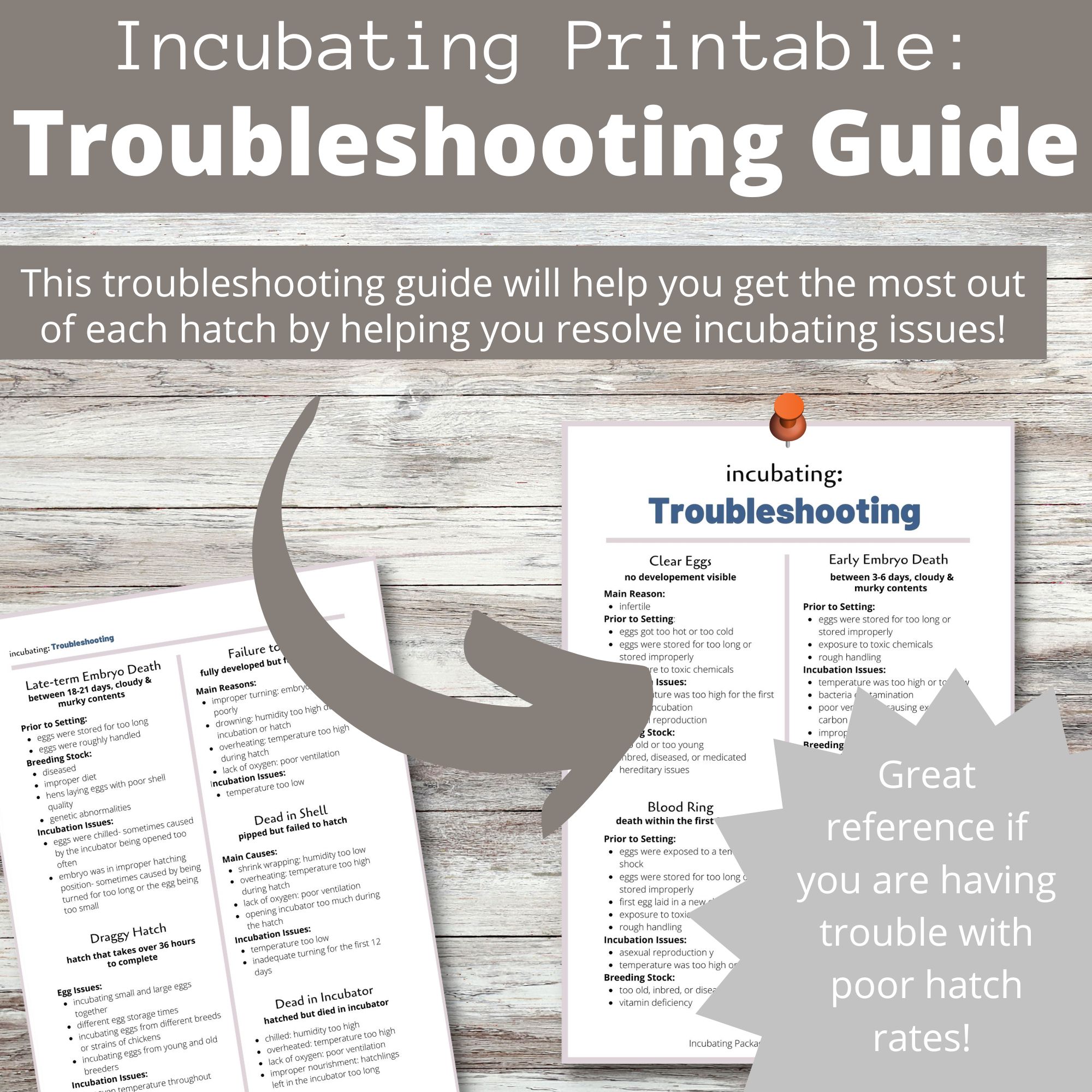 Incubating Troubleshooting Guide - The Pioneer Chicks